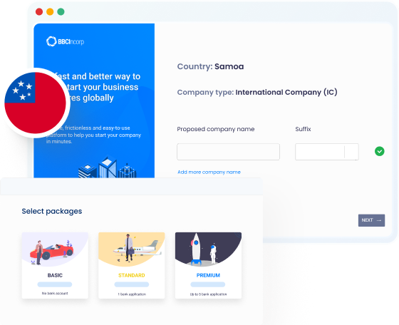 Fast Samoa Company Formation | Bank Account Service | BBCIncorp - Offshore